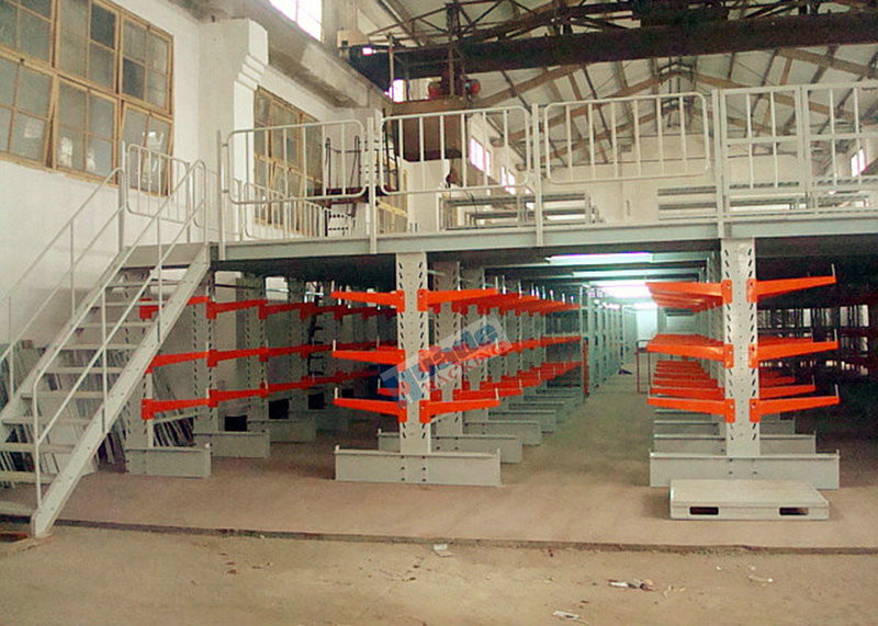 Supply Chain 800 mm Length Cantilever Storage Racks 100 Kg Upright Load