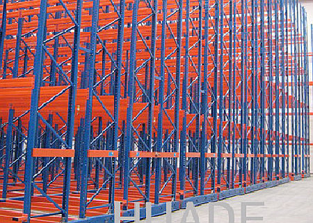 10 M/Min Q235B 24 Tons Mobile Shelving Racks Rail Guided