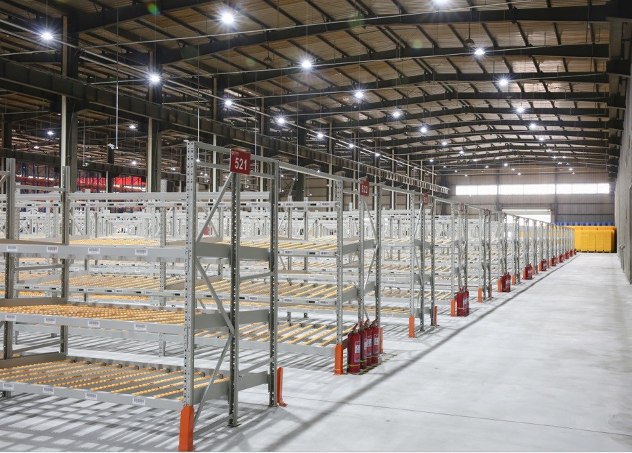 Per Level 1000Kg FEM RMI Gravity Carton Flow Rack Shelving