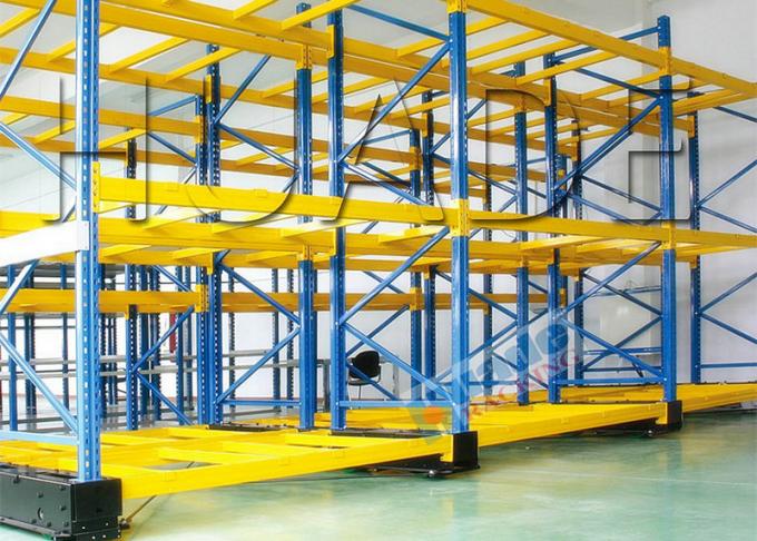Rail Free Heavy Duty Steel Racks Semi Automated High Density Mobile ...