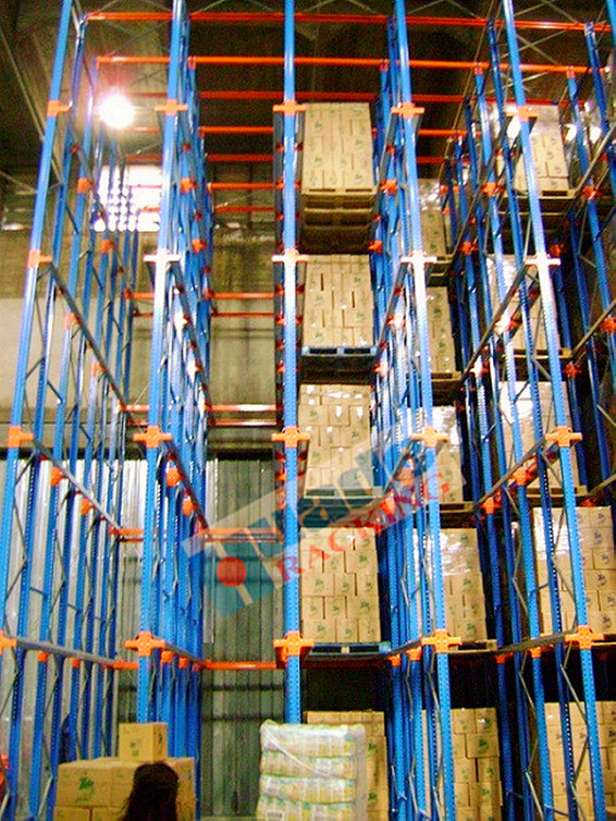 Customized Warehouse Storage Racks Drive In Pallet Racking Q235B Steel ...