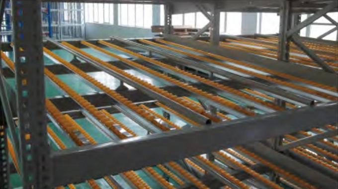 Per Level 1000Kg FEM RMI Gravity Carton Flow Rack Shelving